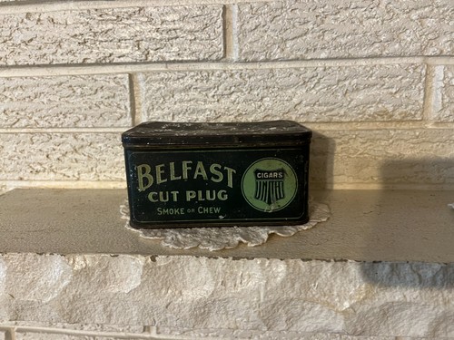 Vintage Belfast Cut Plug USA Tobacco Tobacciana Smoking Tin | eBay