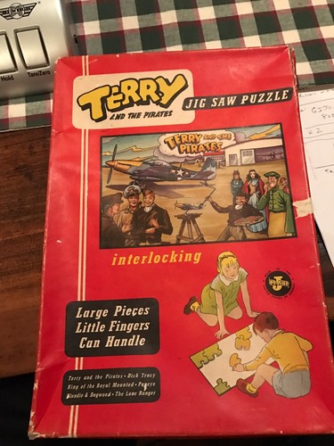 VINTAGE TERRY AND THE PIRATES JIGSAW PUZZLE COMPLETE WITH BOX Read ...