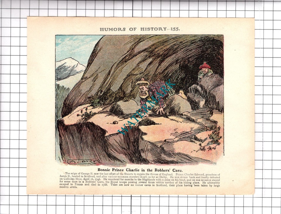 George Washington Cherry Tree / Bonnie Prince Charlie Cave - c.1921 ...