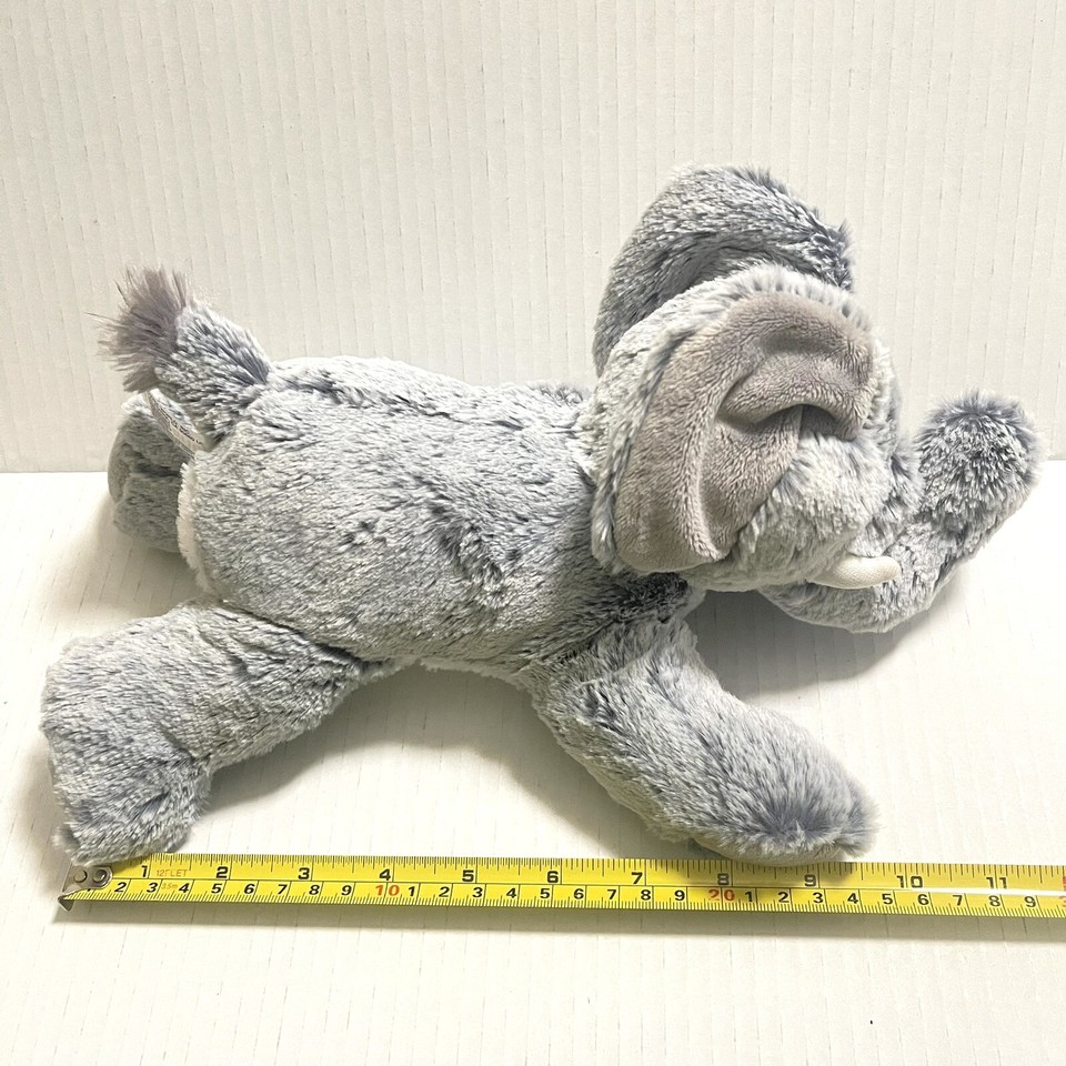 Aurora Flopsie 12" Elephant Medium Gray Grey Adorable Soft Stuffed ...