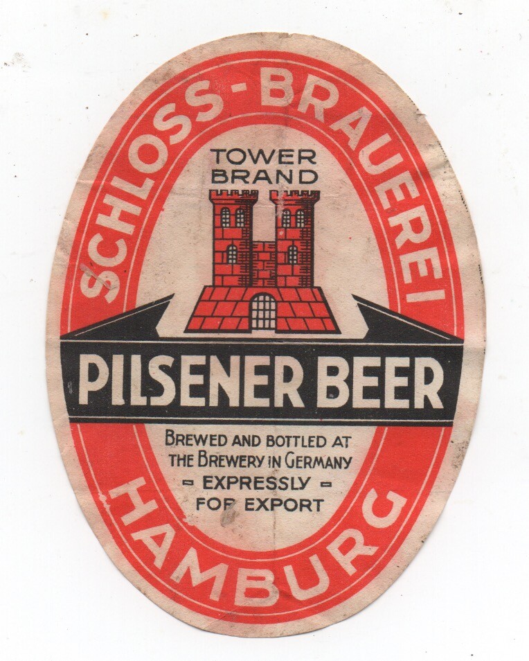 1920s Schloss Brauerei Pilsner Beer Label from Germany | eBay