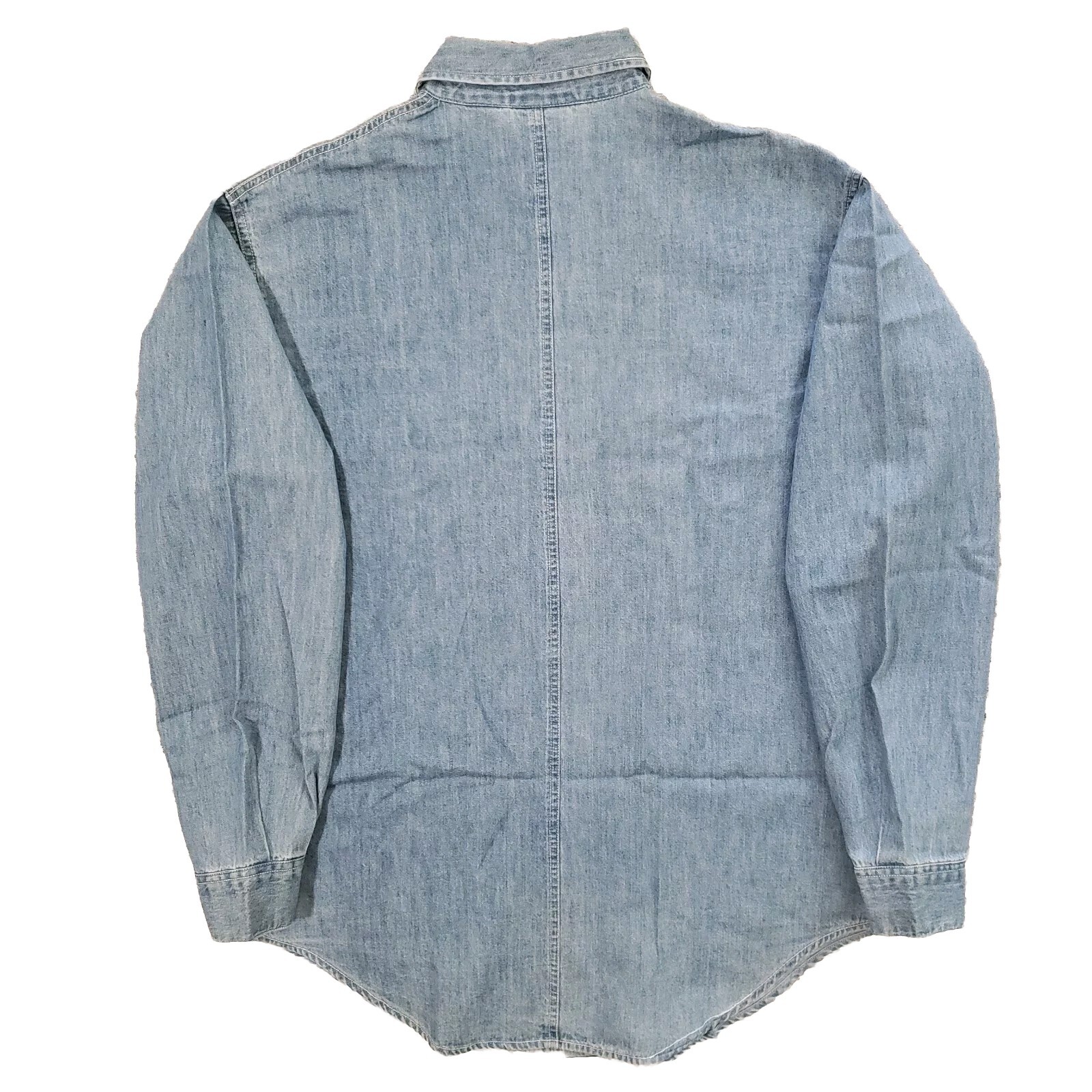 NWT Vtg Taz Shirt Mens S Looney Tunes 1995 Tasmanian Devil Denim Button ...