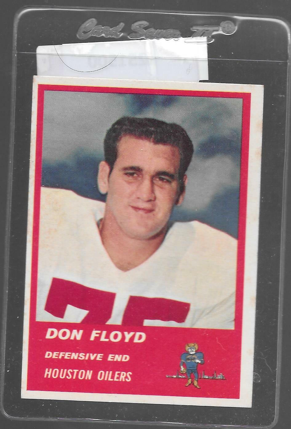 1963 Fleer Football #43 DON FLOYD Oilers 11100 | eBay