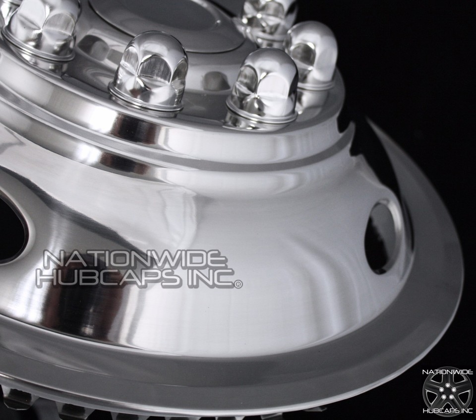 1 FRONT Truck Van RV Trailer 16" Dual Wheel Simulators Rim Liner Covers ...