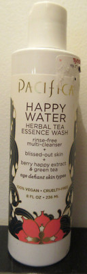 Pacifica HAPPY WATER Herbal Tea Essence Face Facial Wash Cleanser 8 oz ...