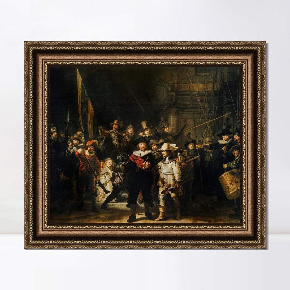 Rembrandt Night Watch High Resolution Digitale Zeichnung Der