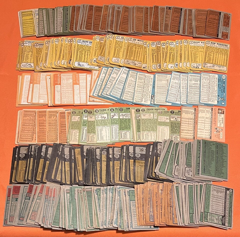 1964-79 Topps (375) LARGE Assortment Vintage Baseball Card Lot *CgC605 ...