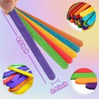 1000 Pcs Colored Popsicle Sticks for Crafts, 4.5 Inch Colored Wooden ...