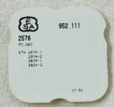 Parti calendario - Calendar parts - (2576) - ETA 952.111 / 2804 / 2824 ...