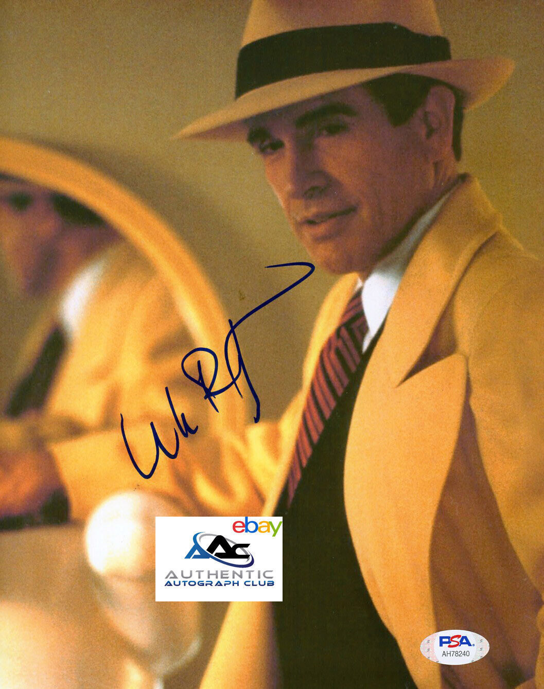 WARREN BEATTY AUTOGRAPH SIGNED 8x10 PHOTO BONNIE AND CLYDE DICK TRACY ...