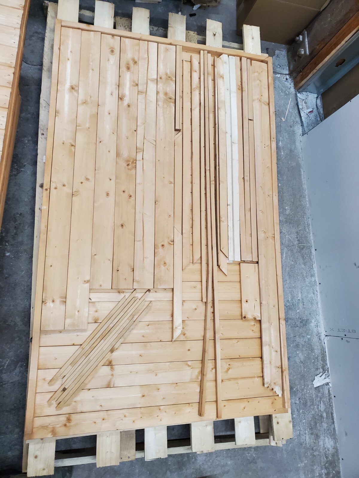 Leisure Season Urbano 8 ft x 4 ft Nordic Spruce Wood Storage Shed w ...