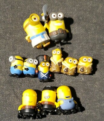 11 DESPICABLE ME MINION PVC 6 MINI FIGURES MIXED LOT | eBay