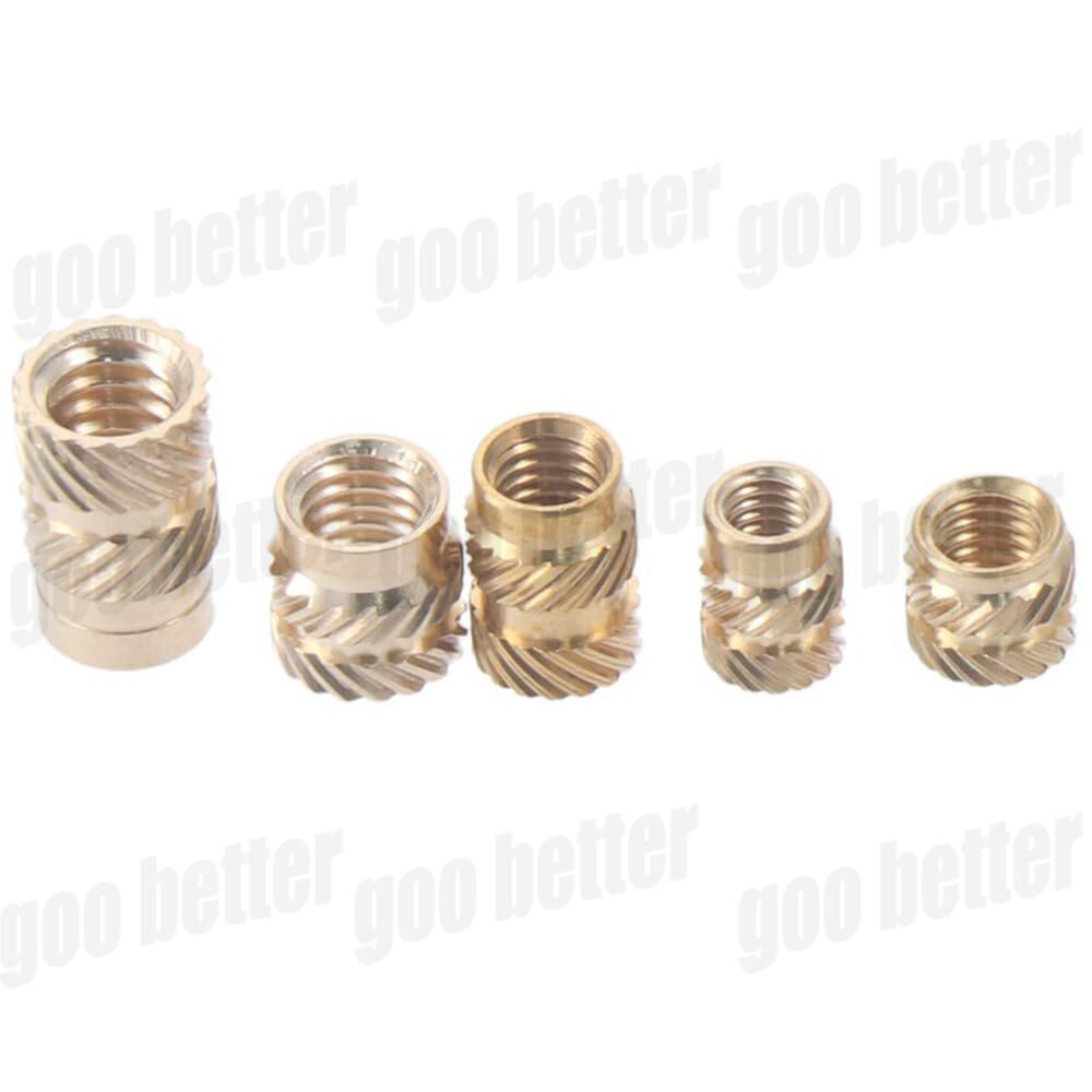 300PCS Brass Threaded Heat Set Insert Plastic nut inserts Metal Nut ...