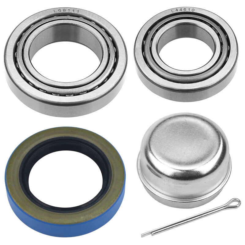 Pair Trailer Bearing Kit Installation L44649 L68149 Fits 3500 lbs Axle ...