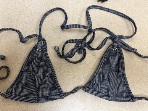 Wicked Weasel Rebel Denim Micro Bikini Set Size XS RARE | eBay