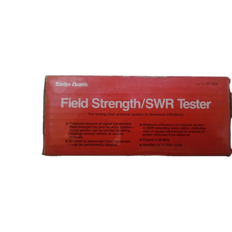 Radio Shack SWR/Field Strength Meter | eBay