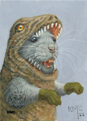 KMCoriginals PRINT Rat Dinosaur Costume Halloween Fun Chaz Reproduction ...