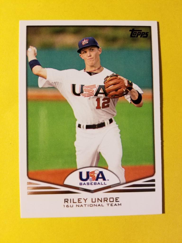 RILEY UNROE RC ROOKIE USA NATIONAL TEAM #USA-41 LA ANGELS 2011 TOPPS ...