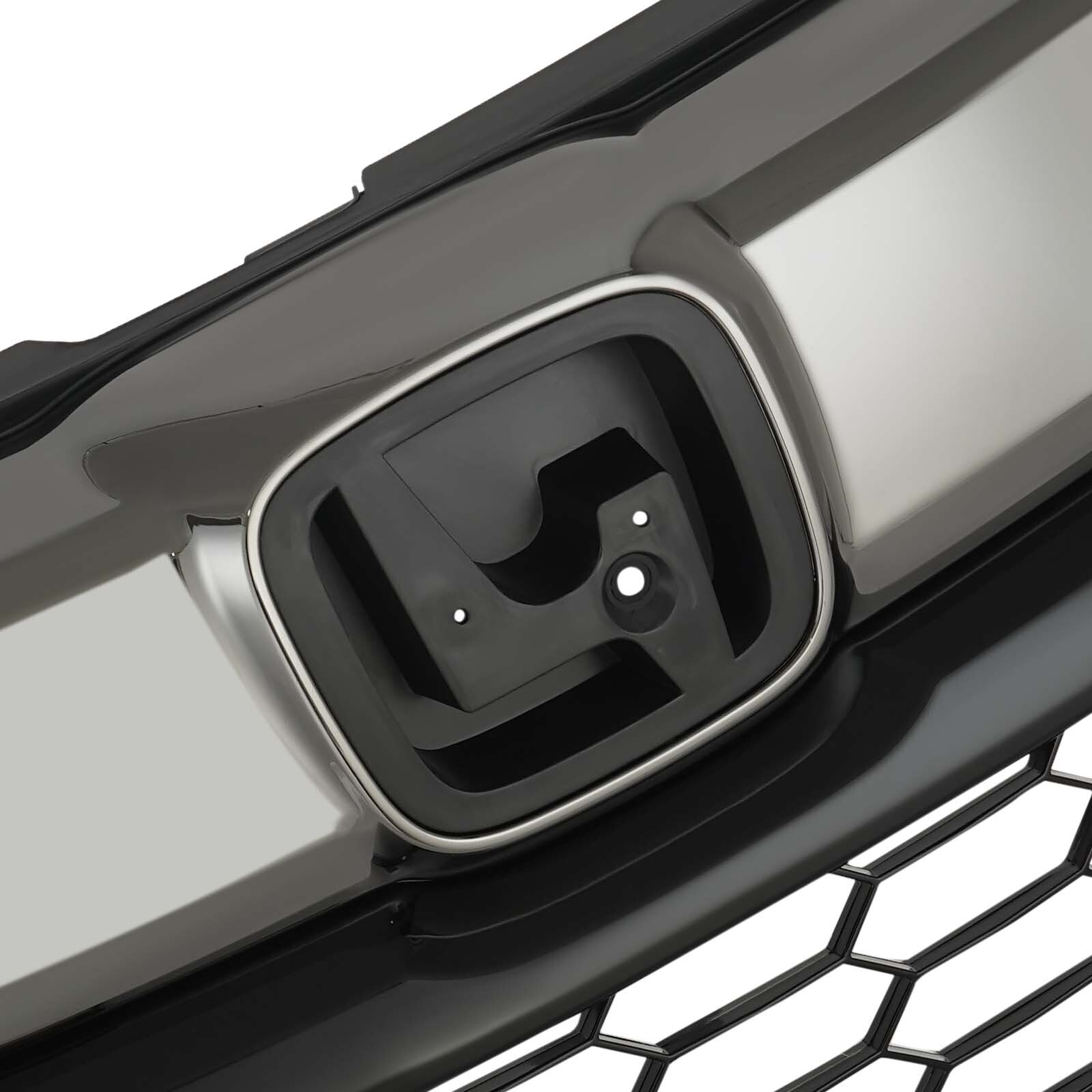 Front Upper Bumper Grille Gray Chrome For 2019-2022 Honda HR-V HRV ...