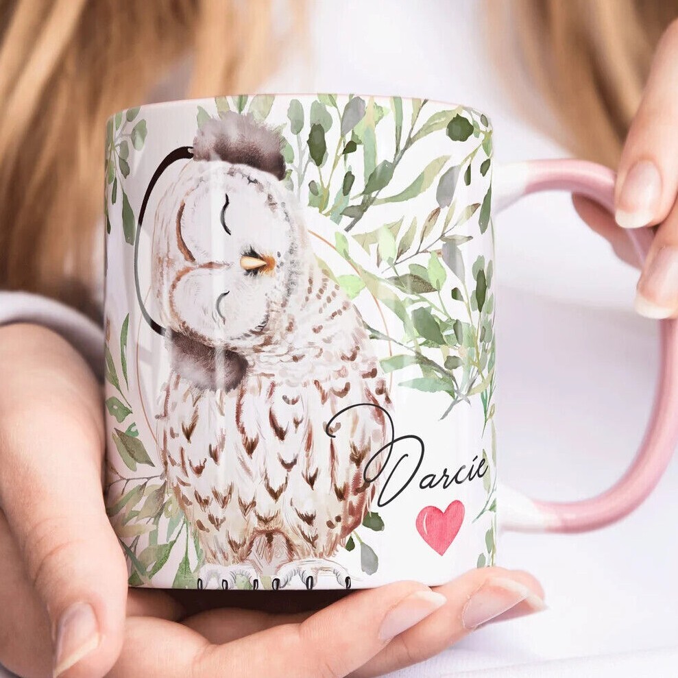 PERSONALISED Cute Owl Mug, Mug Gift For Her, Mug Gift For Her, Owl ...