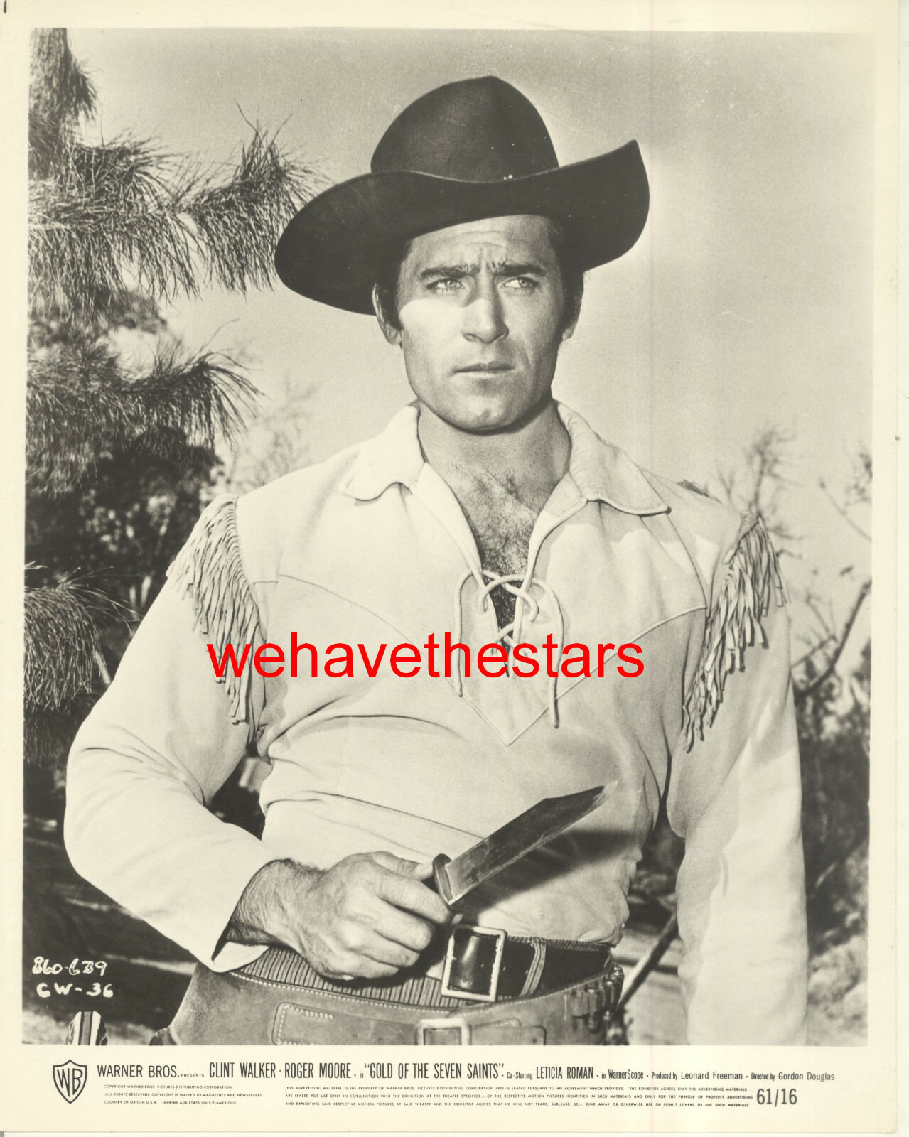VINTAGE Clint Walker SEXY HANDSOME '61 Publicity Portrait | eBay