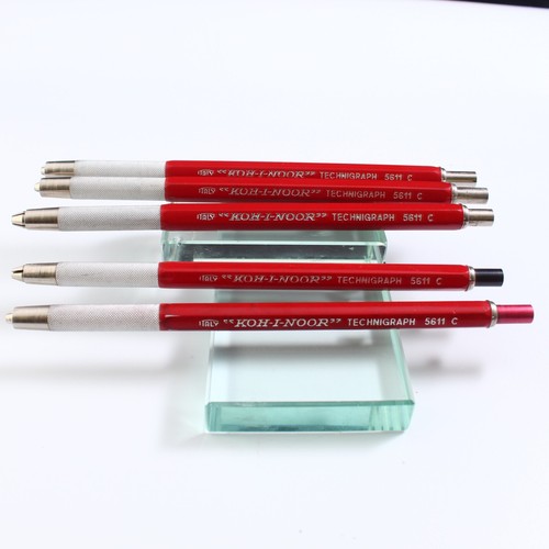 Lot 5 KOH-I-NOOR Technigraph 5611C Lead Holder Drafting Pencils Italy ...