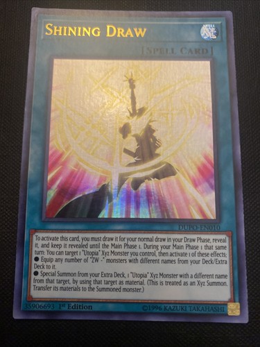 YUGIOH! 1-SHINING DRAW-ULTRA RARE-1ST EDITION-DUPO-EN010 LP. | eBay