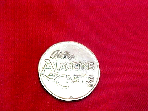 Bally's ALADDIN'S CASTLE THE ULTIMATE PARTY PLACE brass token | eBay