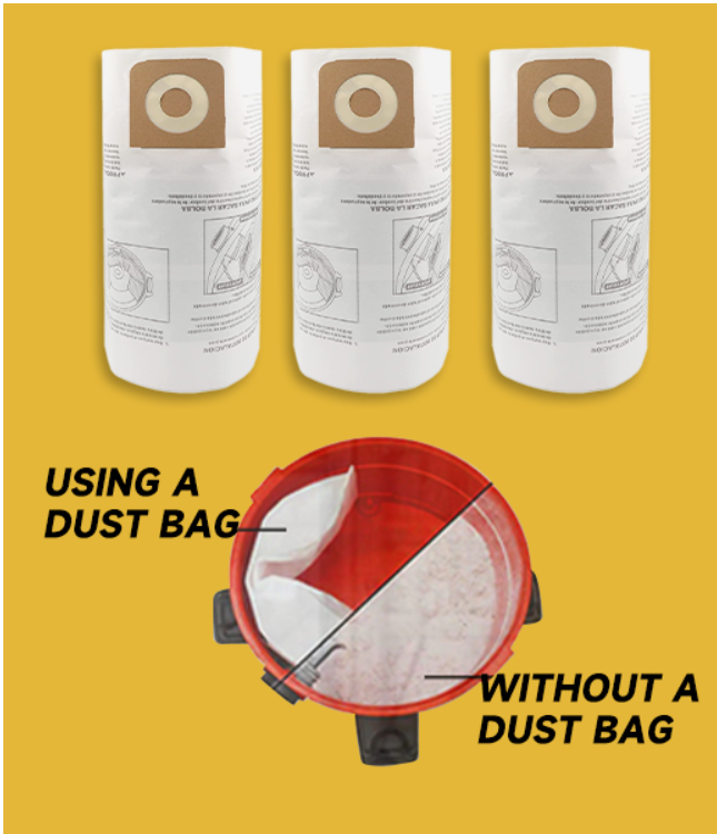 16-20 Gallon Wet/Dry Vacuum Collection Bags eplace for Craftsman ...