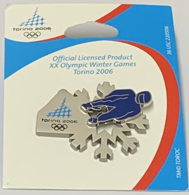 2006 Torino Olympic pin Luge snowflake | eBay