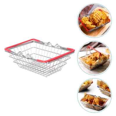 Mini Shopping Basket Red Handles, -Novelty Chip Basket for a Unique ...