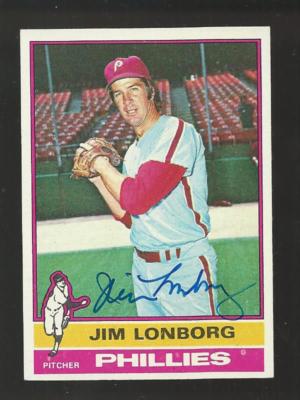 Jim Lonborg Signed Auto 1976 Topps #271 Baseball Card Autograph | eBay