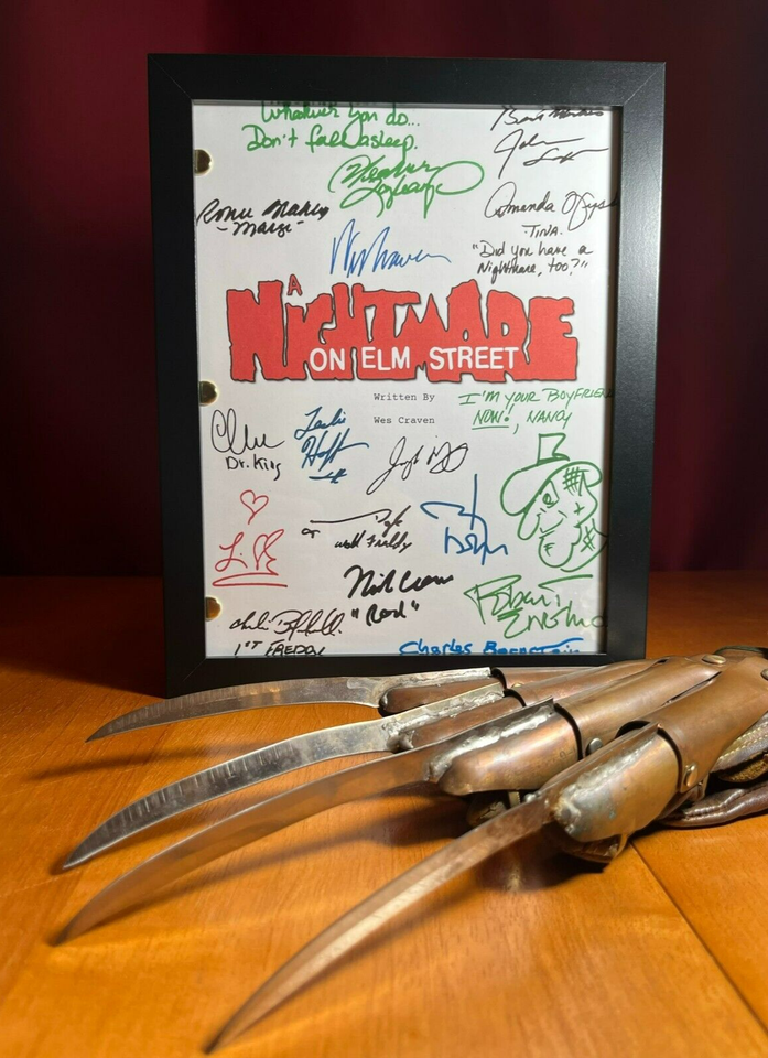 Nightmare On Elm Street Script Cast-Signed - Autograph Reprints - Freddy Krueger | eBay