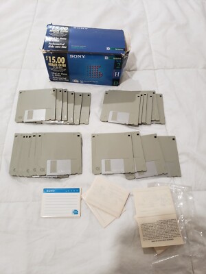 22 Sony High Density HD 3.5" 1.44MB IBM Formatted Floppy Disks | eBay