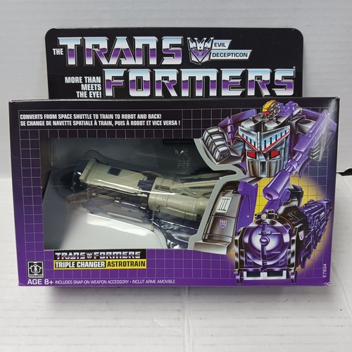 Transformers G1 Triple Changer Astrotrain Reissue Hasbro 630509894437 ...