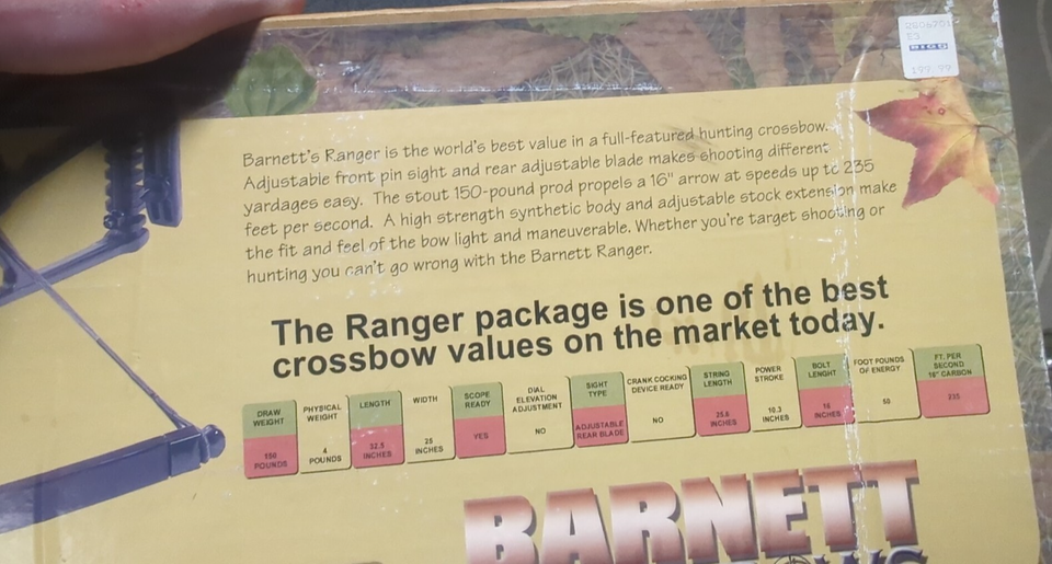 New Barnett Ranger Crossbow Kit With Scope 62332 | eBay