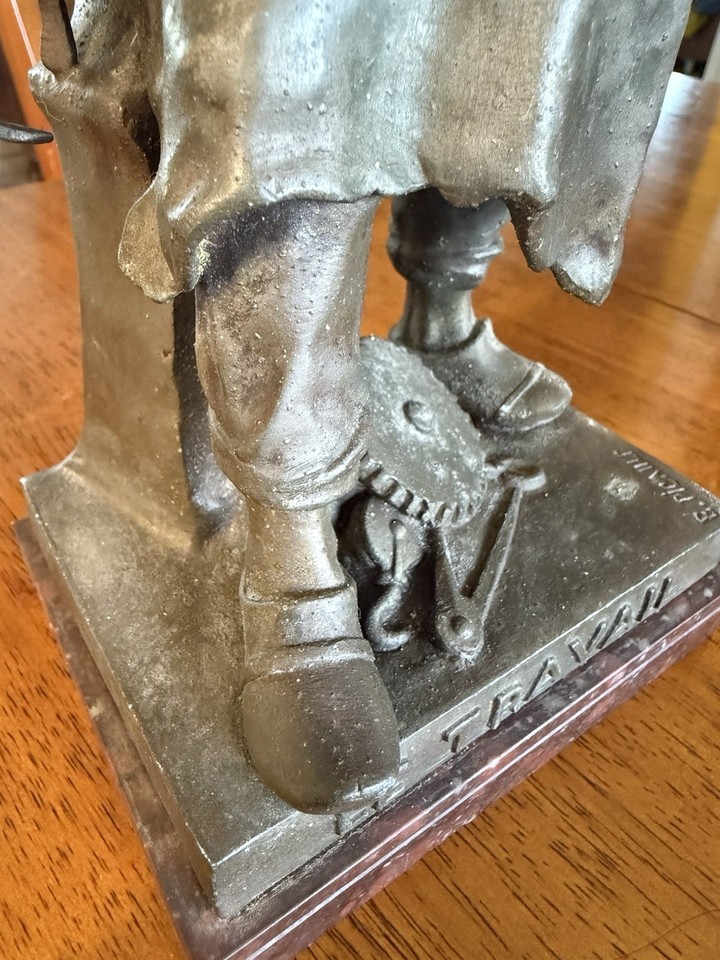 EMILE LOUIS PICAULT BLACKSMITH SCULPTURE SIGNED 13.5 Inches Le Travail ...