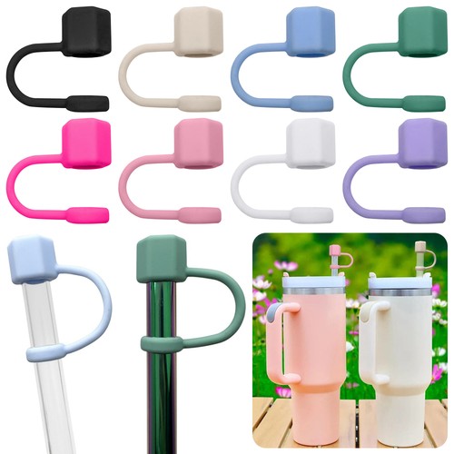 Drinking Straw Cover Silicone Water Cup Accessories Reusable Straw ...