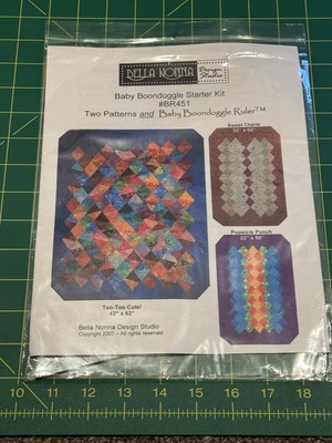 BELLA NONNA Boondoggle 2 Quilt Patterns with Baby Boondoggle Ruler ...