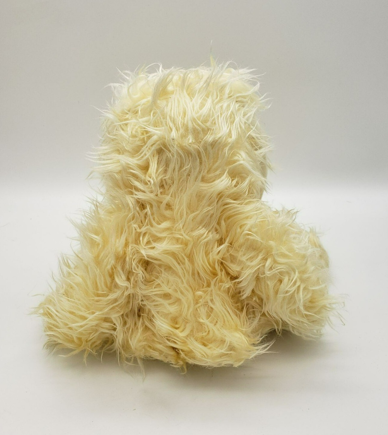 Vintage Russ Berrie Fuzzy Wuzzy White Cream Long Ear Bunny Rabbit Plush ...