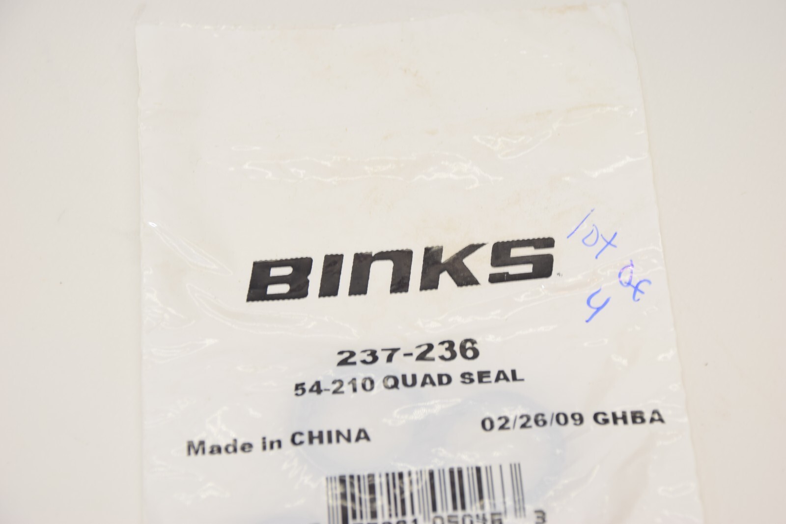 (NEW - Pack of 4) BINKS 237-236 , 237236 Quad Seal | eBay