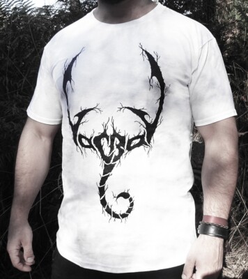 Lacrau Logo White Band T-shirt Size L Depressive Black Doom Metal DSBM ...