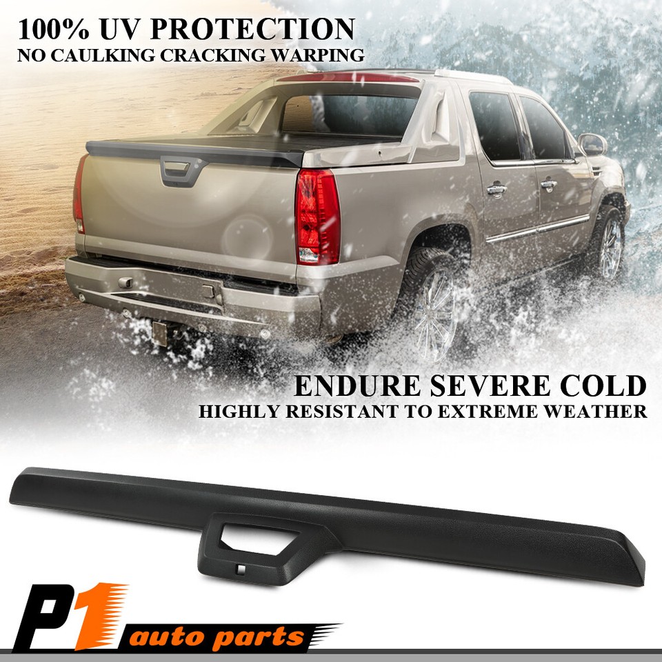 Fits 07-13 Avalanche Escalade Rear Tailgate Spoiler Molding Trim w ...
