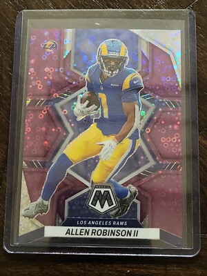 2022 Panini Mosaic No Huddle Purple Mosaic DISCO Allen Robinson II #d ...