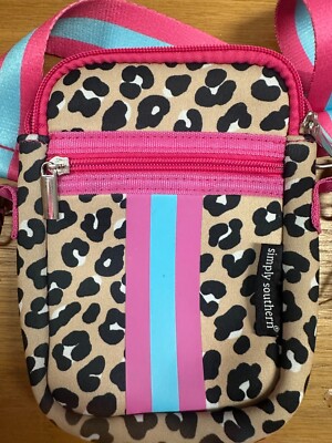 Simply Southern animal print Dbl Zipper Crossbody Bag | eBay
