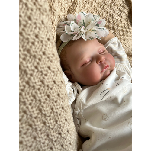 19inch Reborn Baby Peaches Doll Soft Vinyl with 3D Skin Multiple Layers ...