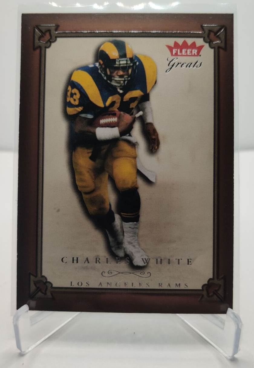 2004 Fleer Greats of the Game #62 Charles White Los Angeles Rams ...