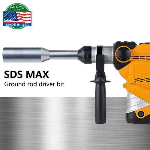 3/4” SDS Max Ground Rod Driver for Driving Ground Rods Great for All ...