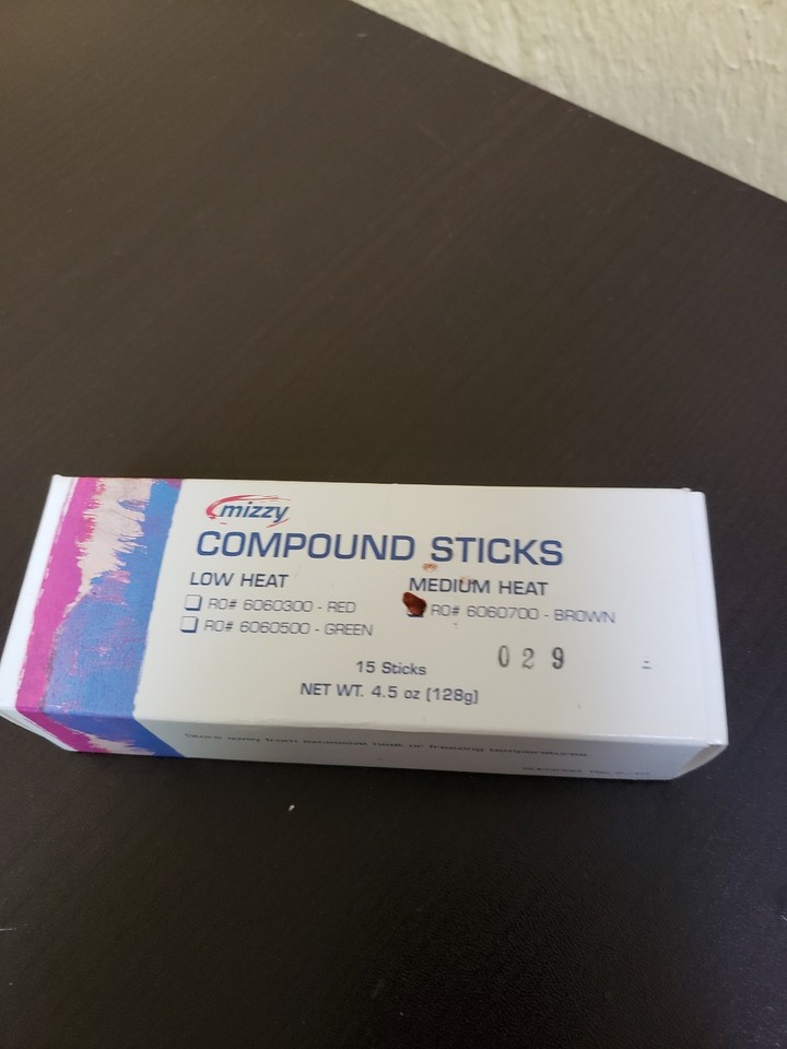 Dental KeyStone Mizzy Impression Compound medium Heat Sticks 15Pcs ...