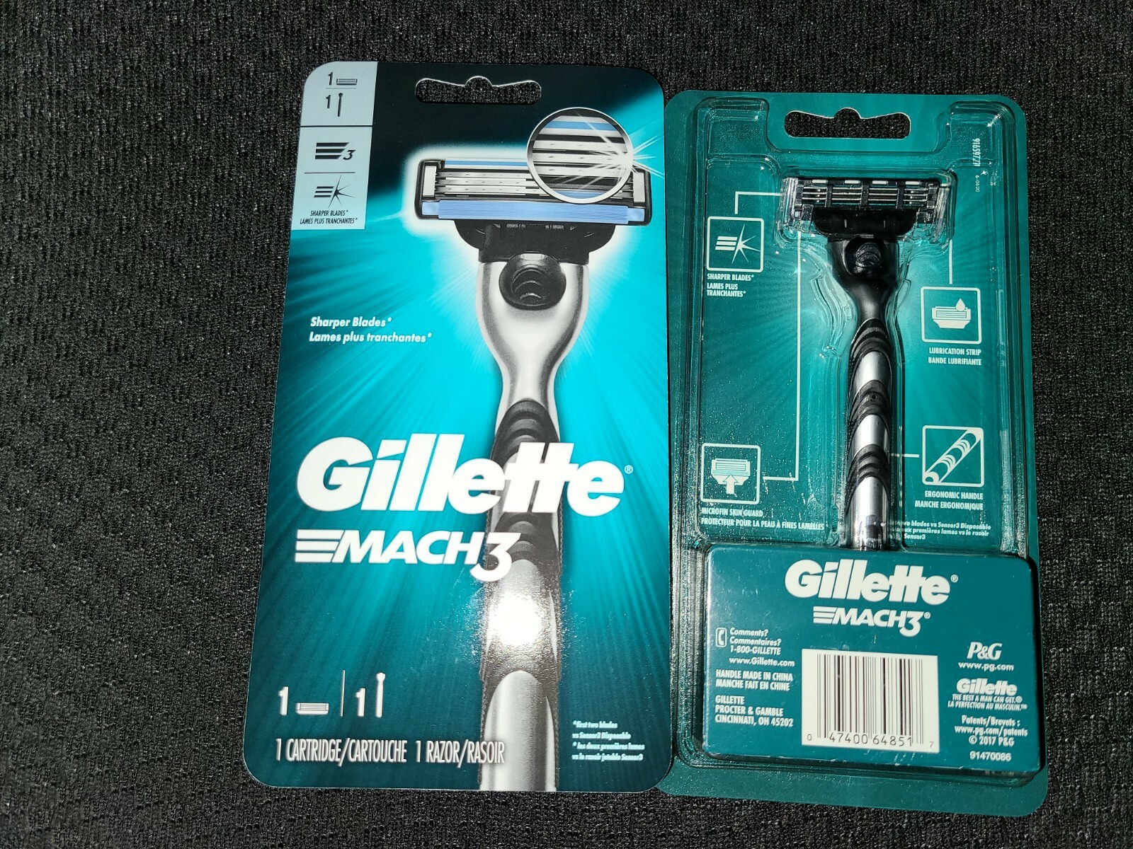 (2) Gillette Mach 3 Razors With 1 Razor Blade each | eBay